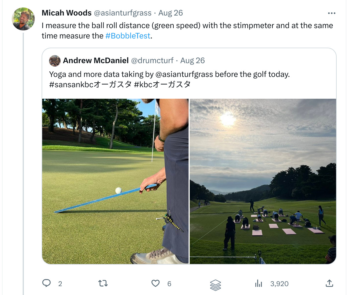 Tournament diary: KBC Augusta 2023 | Asian Turfgrass Center